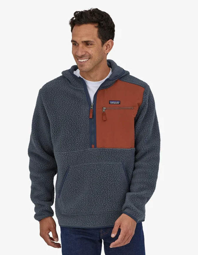 Patagonia Felpa Uomo Retro Pile Fleece Smolder Blue - Impact shop ... Patagonia Felpa Uomo Retro Pile Fleece Smolder Blue - Impact shop ...